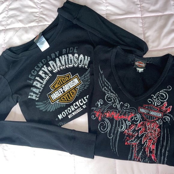 Harley-Davidson | Tops | Authentic Harleydavidson Long Sleeve | Poshmark